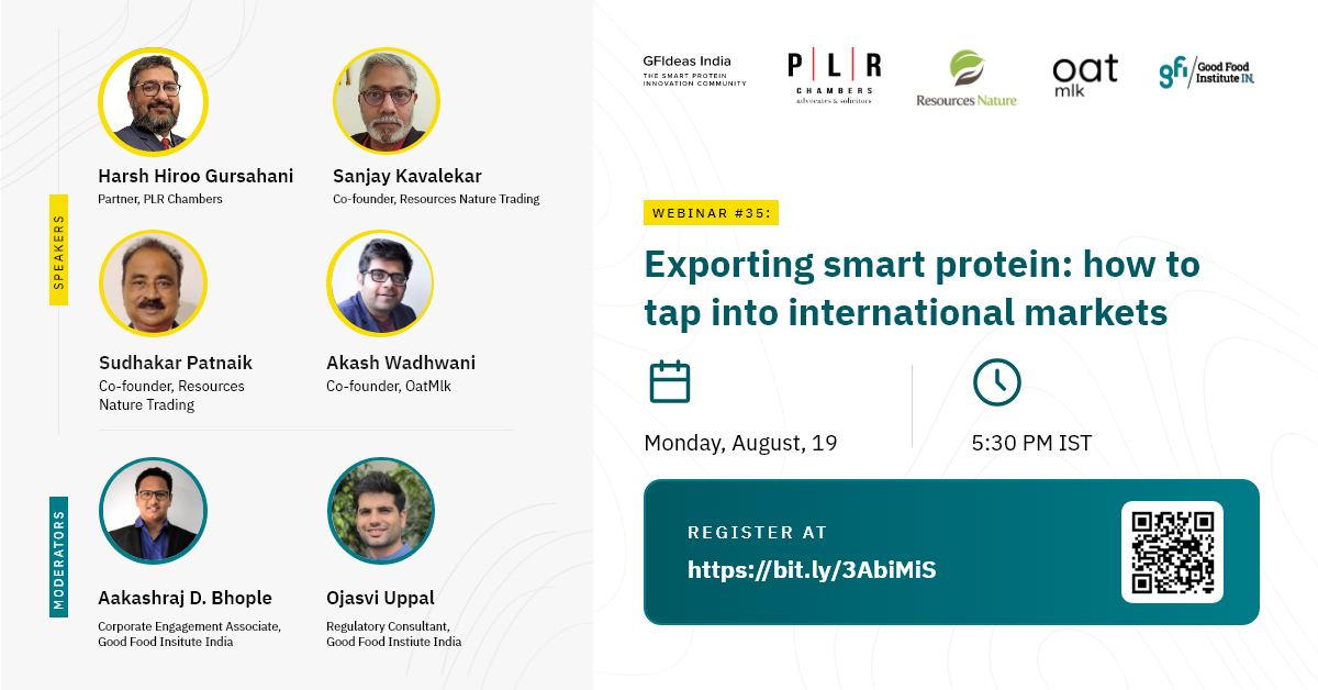 Exporting smart protein: how to tap into international markets - GFI India